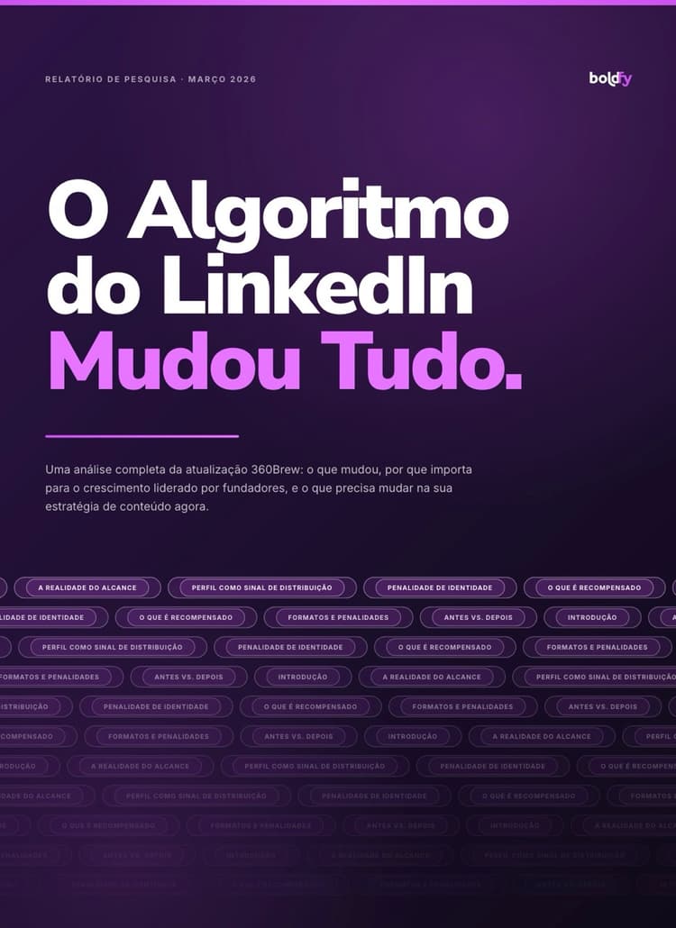 Alcance no LinkedIn caiu 50% em 2026 | Boldfy | Boldfy